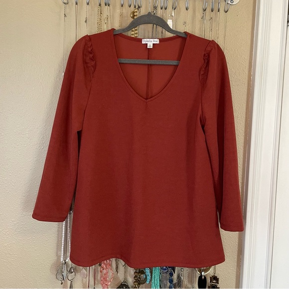 Ophelia & Co. | Tops | Burnt Orange Top | Poshmark